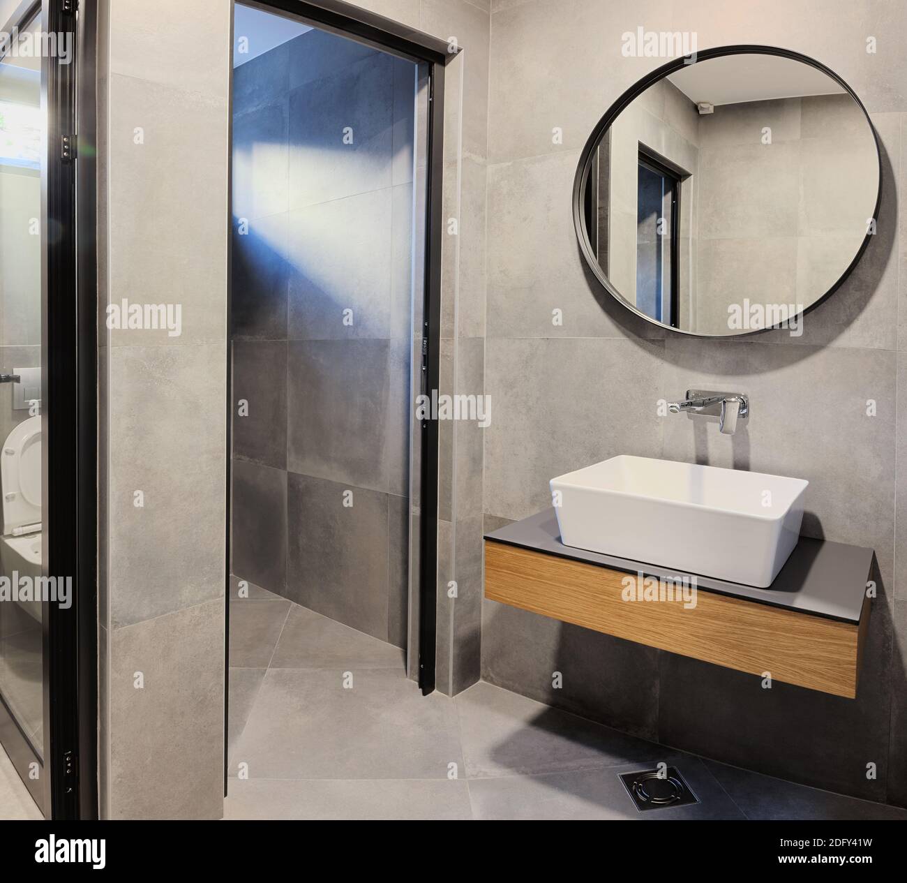 Interior of a modern toilet design Stock Photo - Alamy