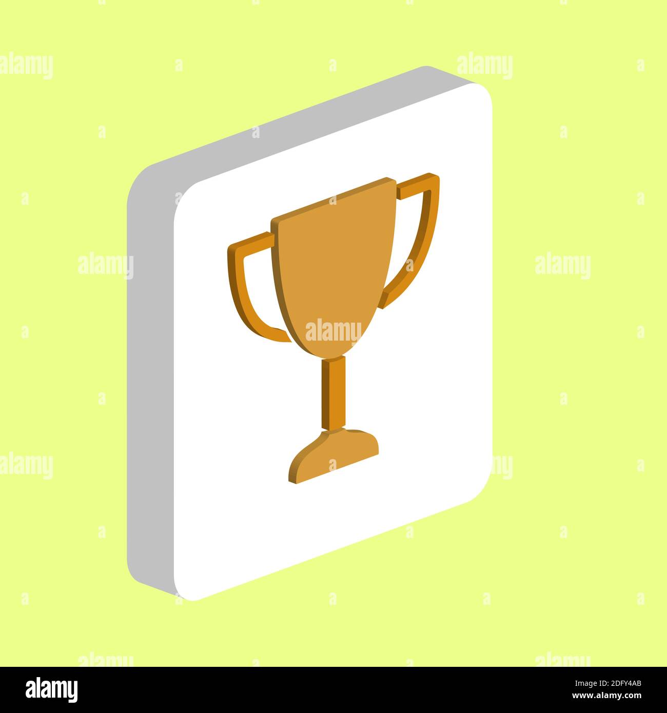 Trophy cup Simple vector icon. Illustration symbol design template for ...