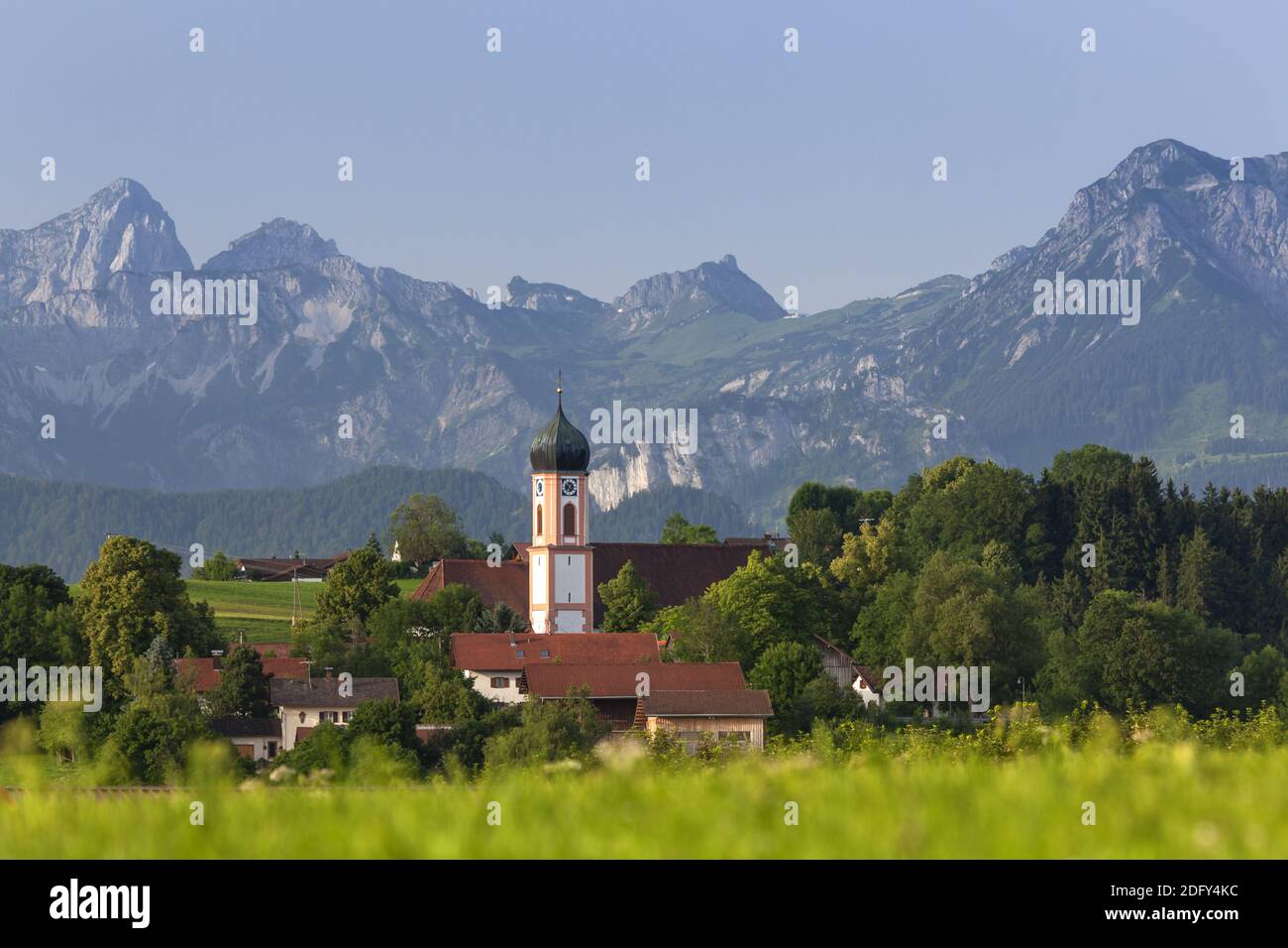 geography / travel, Germany, Bavaria, Seeg, church St. Ulrich in Seeg ...