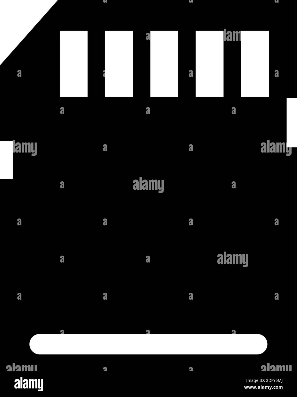 Flash Memory Card, Micro SD Storage. Flat Vector Icon illustration ...