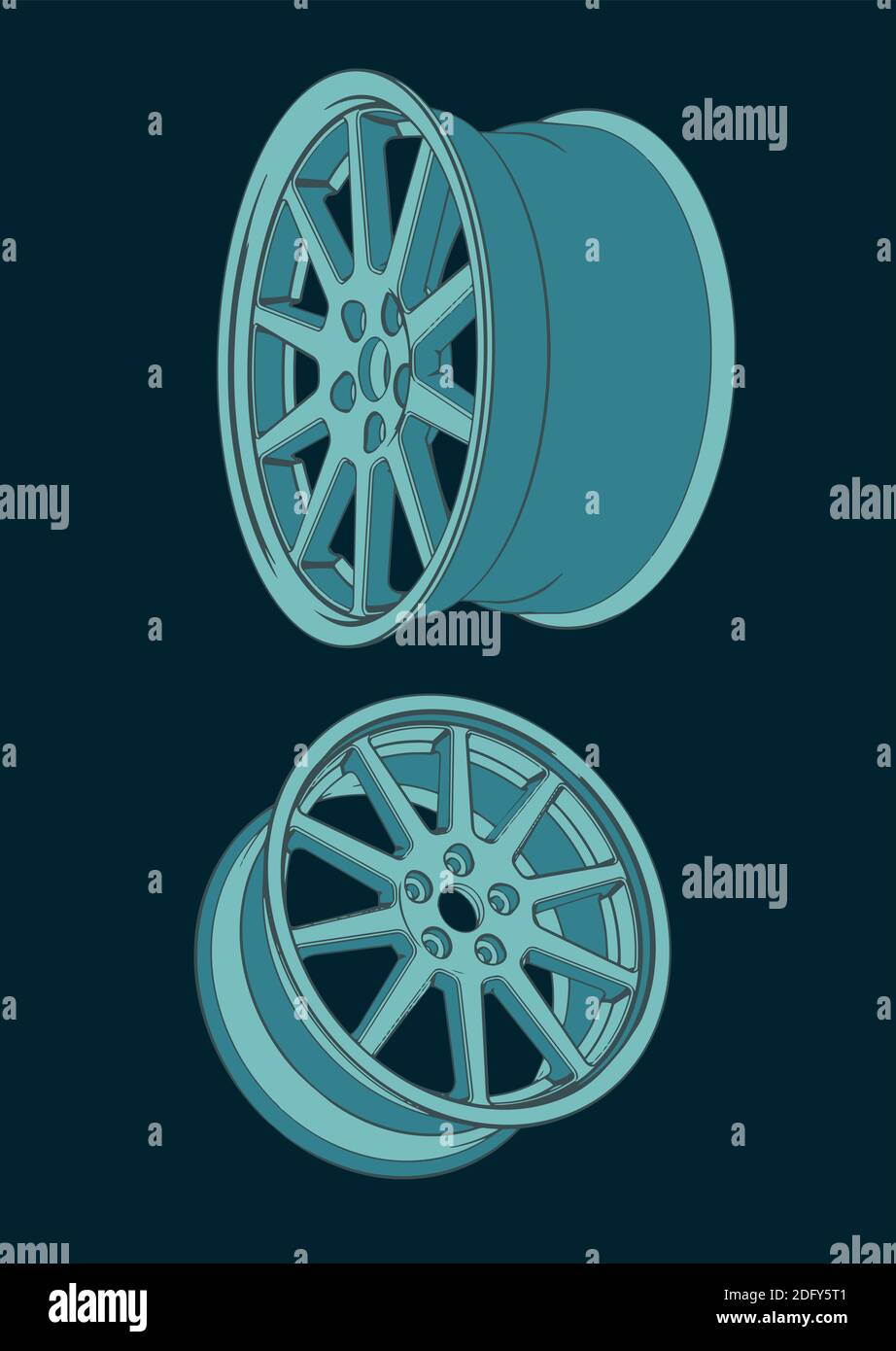 Stylized wheels hi-res stock photography and images - Alamy