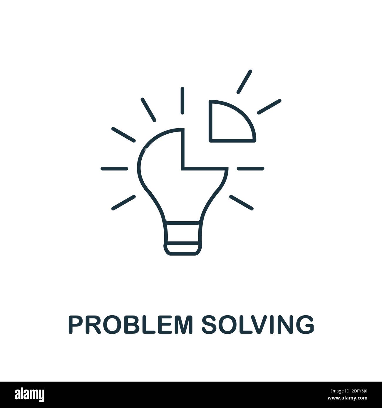 Problem Solving Icon Line Style Element From Life Skills Collection