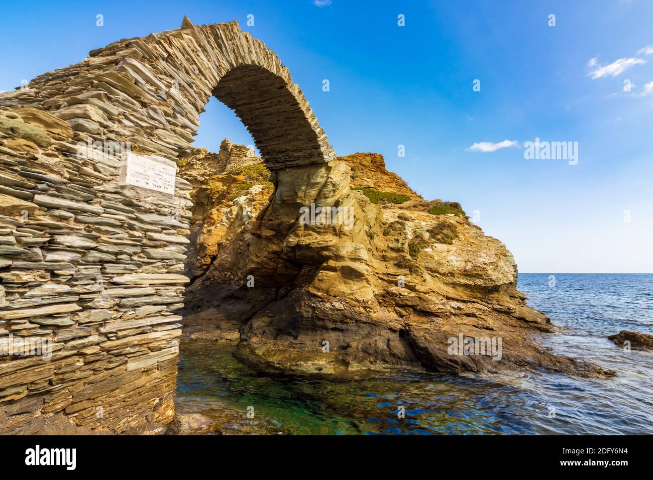 Venetian fortress and old stone bridge in front of the capital of the ...