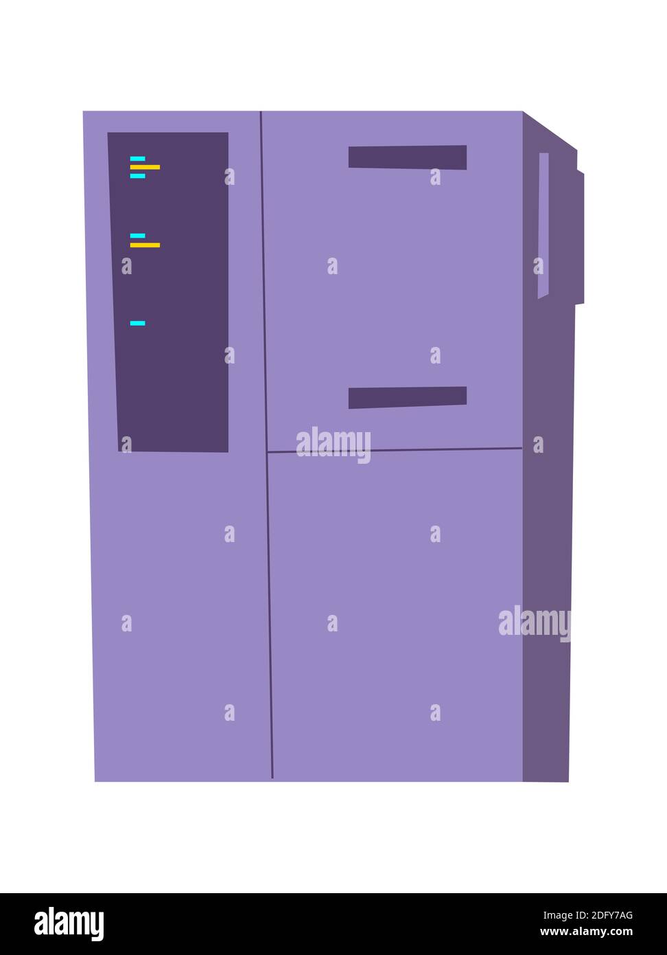 Server rack cartoon vector illustration isolated. Internet equipment ...