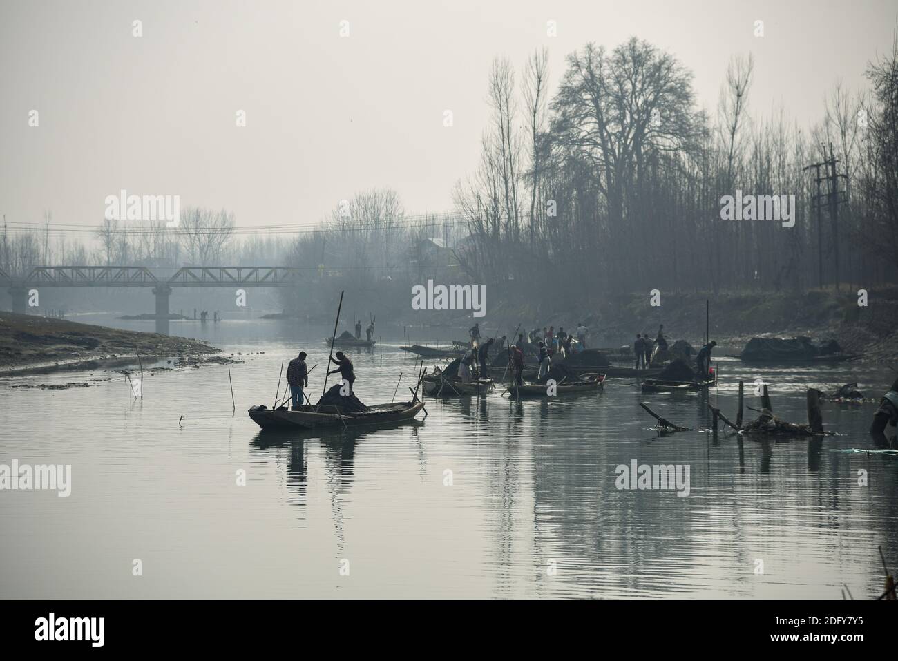 River mining kashmir hi-res stock photography and images - Alamy