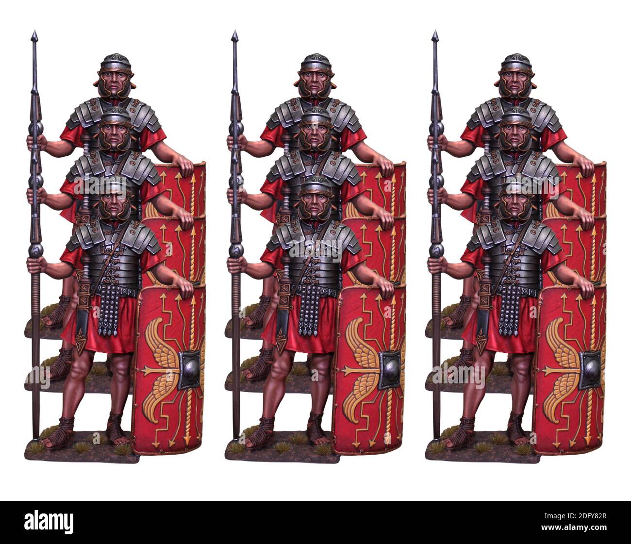 Roman legion. Legionnaires in cohort before the battle. Historical ...