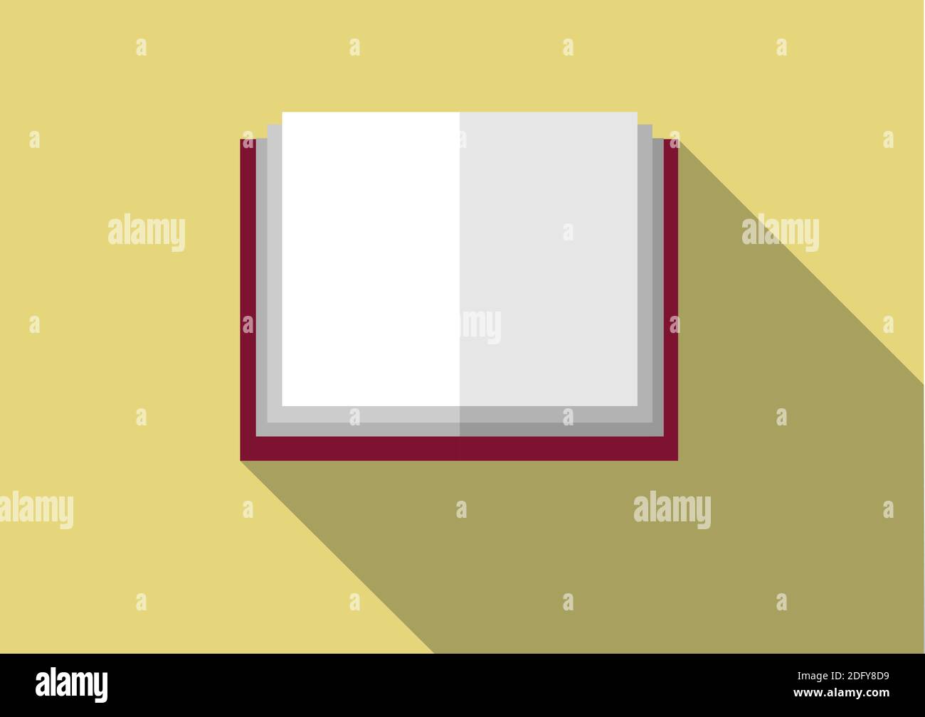 Open book, vector logo in flat design with shadow Stock Vector Image ...