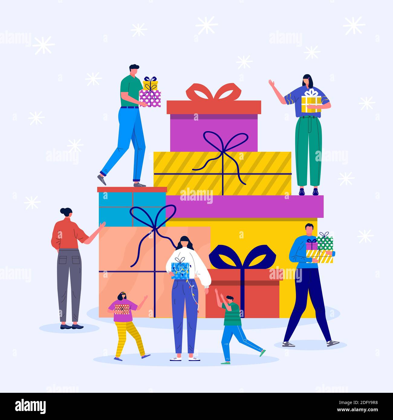 Family cold group home Stock Vector Images - Alamy