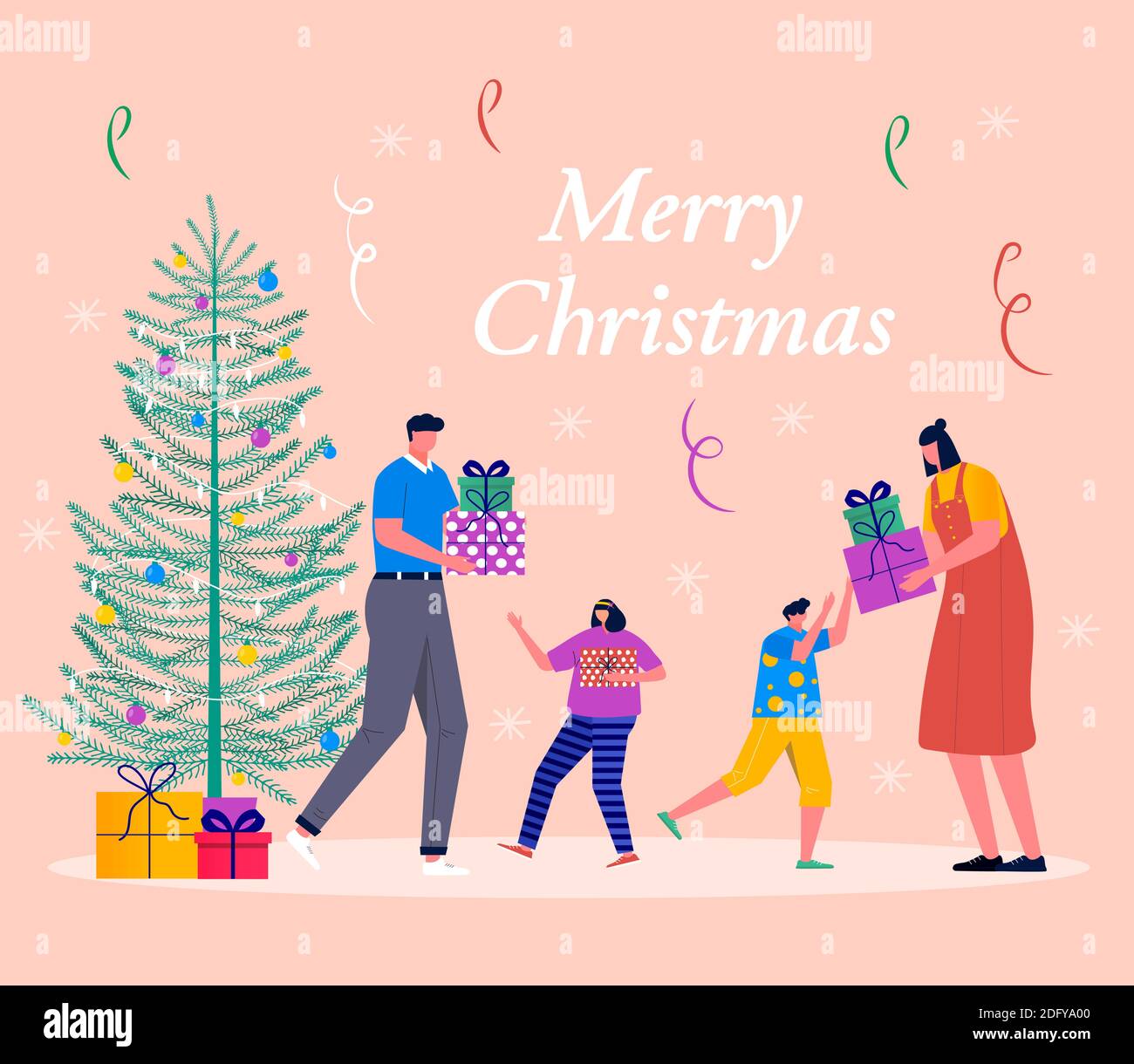 Family cold group home Stock Vector Images - Alamy