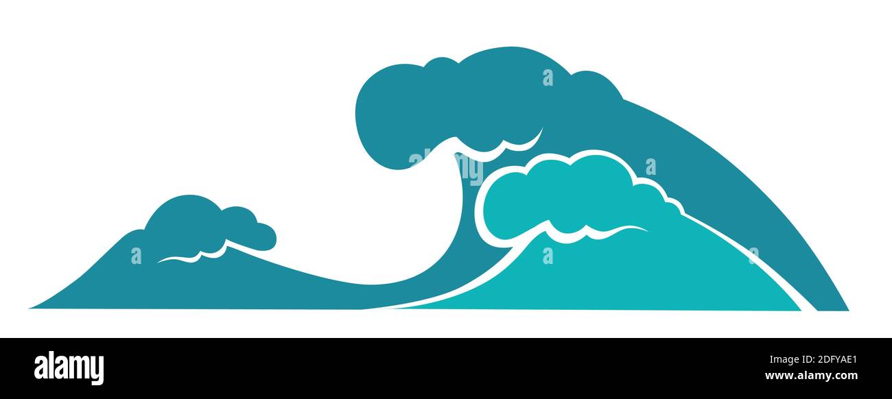 Stormy sea and waves, danger Stock Vector Images - Alamy