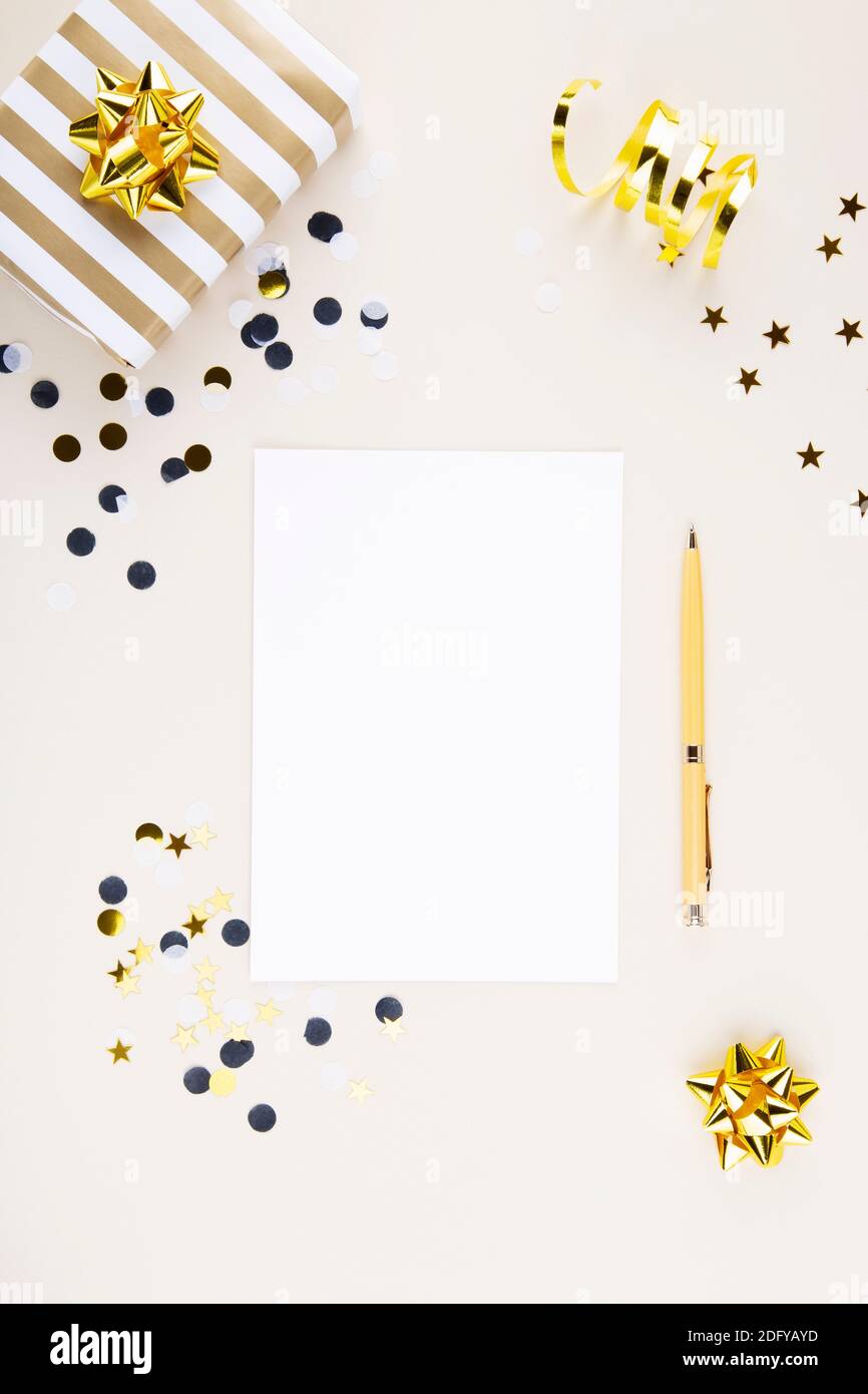 New year holiday attributes hi-res stock photography and images - Alamy