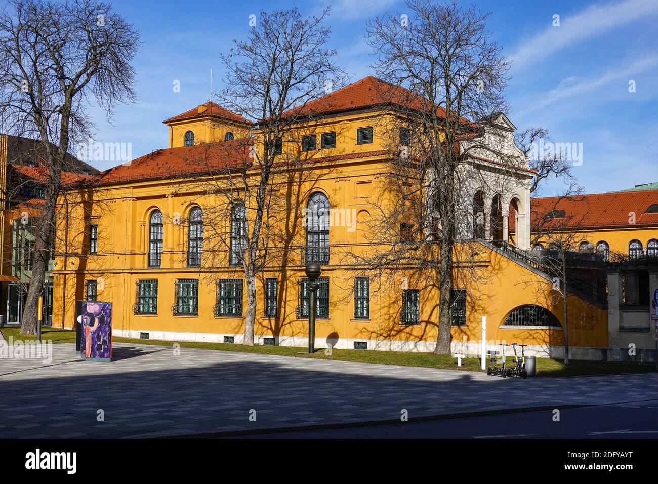 The newly renovated Lenbachhaus museum in Munich, Upper Bavaria ...
