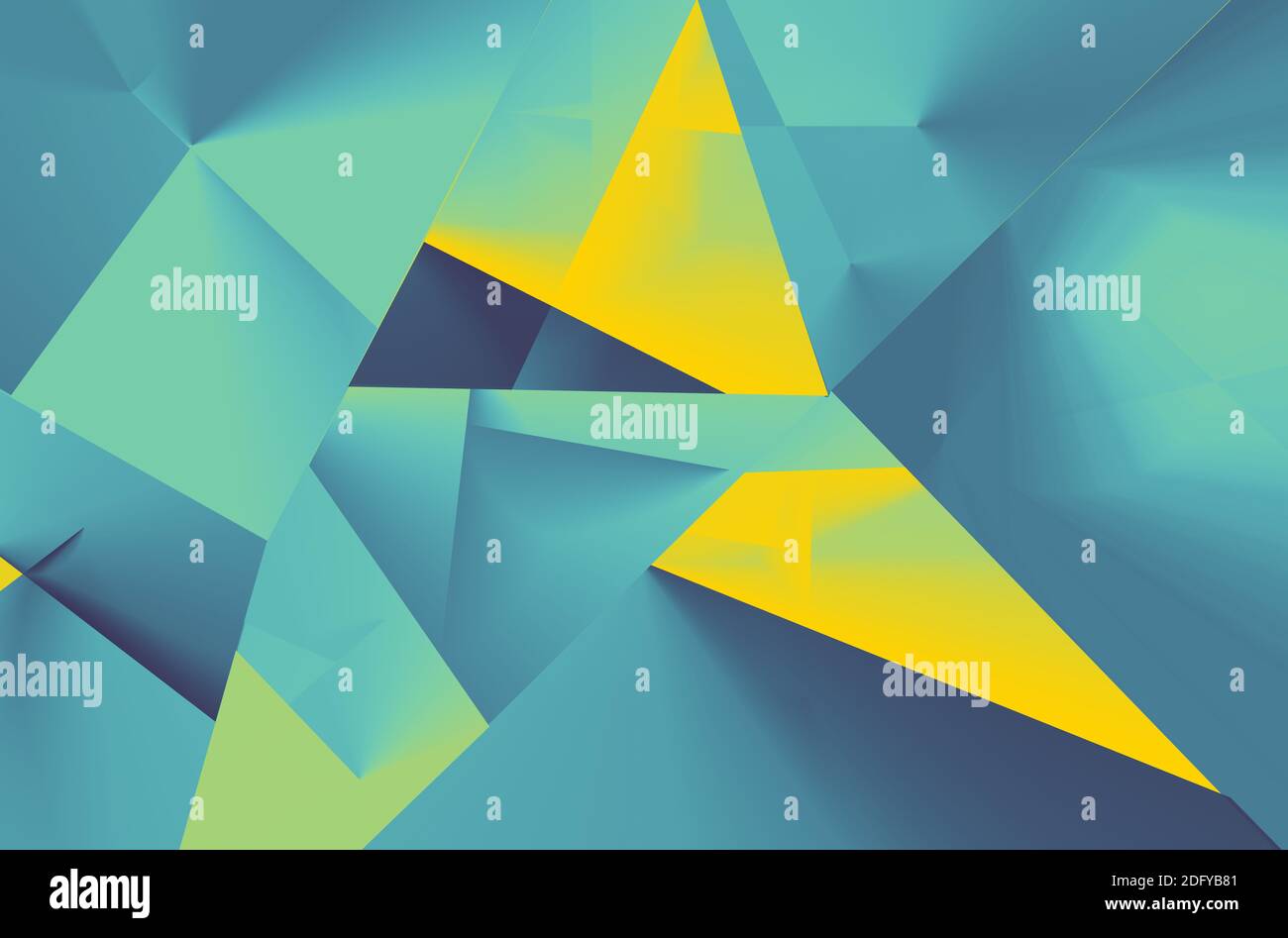 A geometric modern blue and yellow background for an aesthetic ...