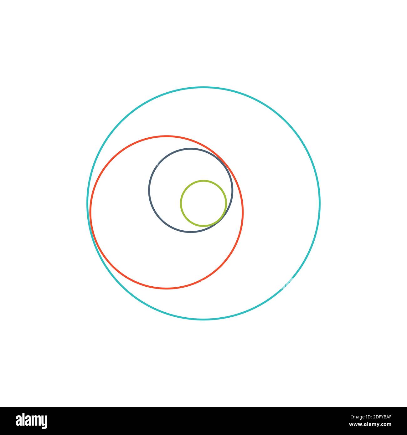 Circles inside each other infographic template or logo design. Template for diagram. Stock ...