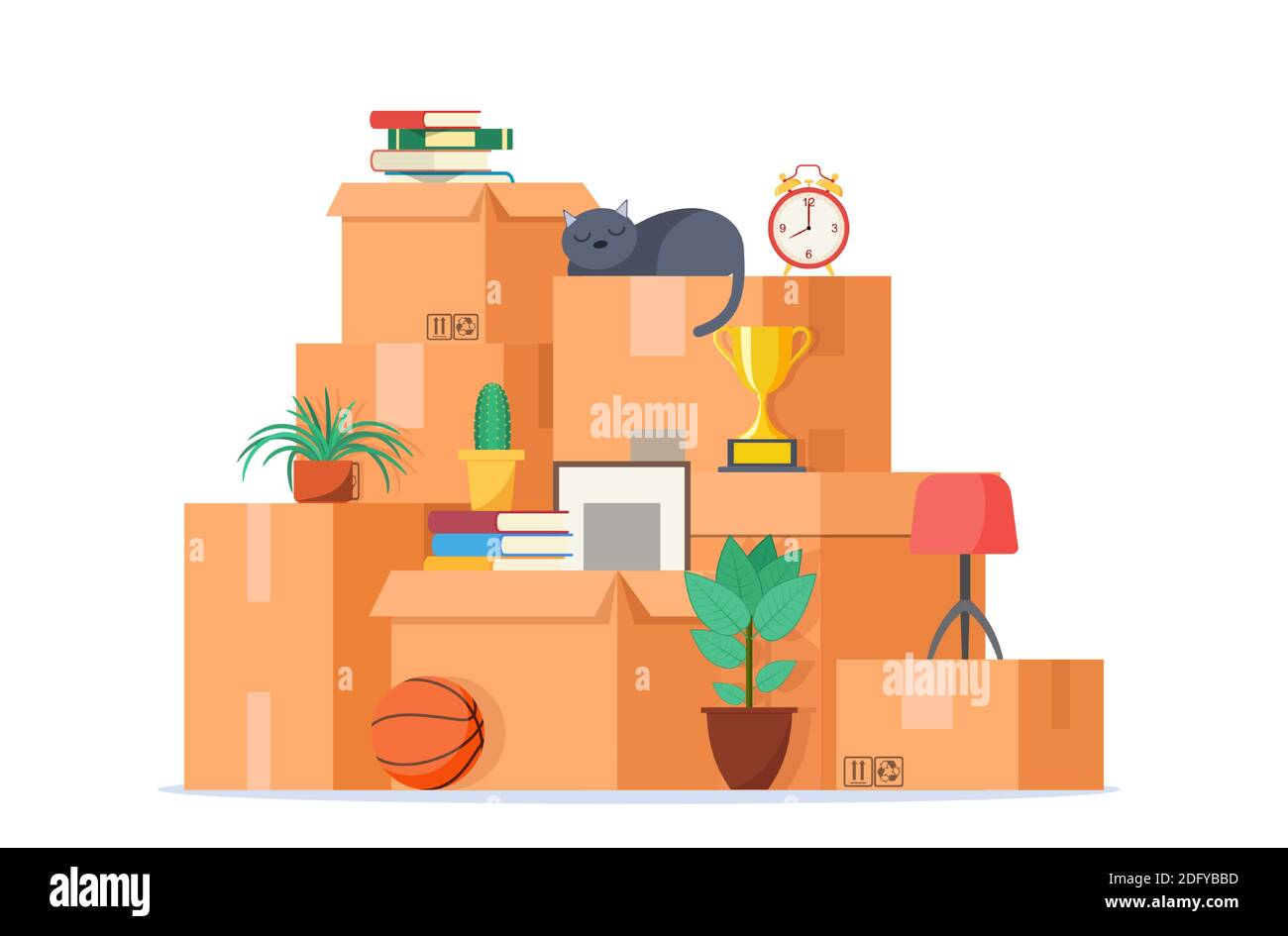 Concept moving house Stock Vector Image & Art - Alamy