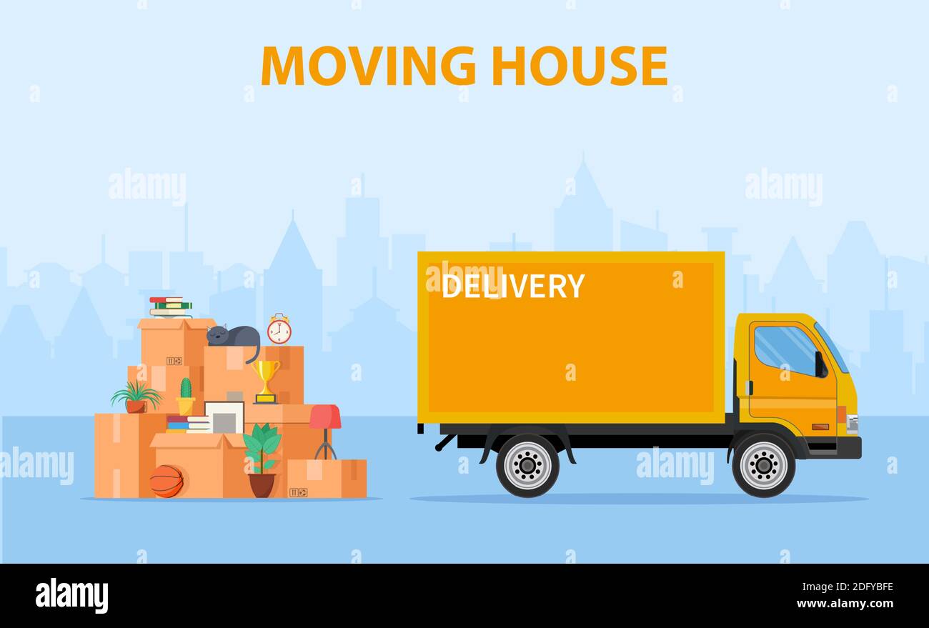 Concept moving house Stock Vector Image & Art - Alamy
