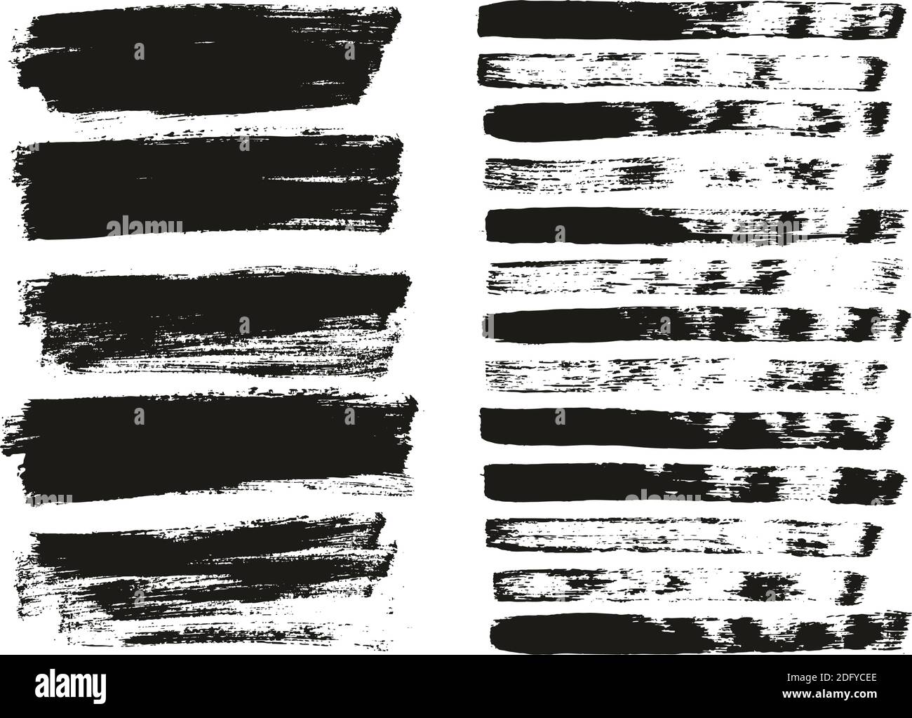 Flat Paint Brush Thin Lines & Background Mix High Detail Abstract ...