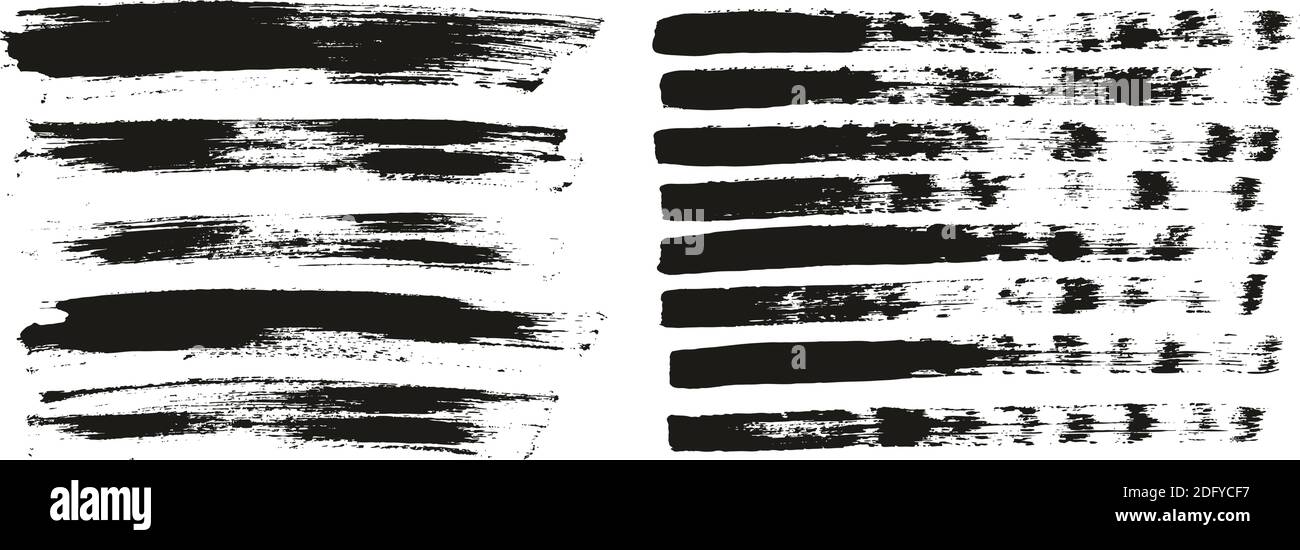 Flat Paint Brush Thin Lines & Background Mix High Detail Abstract ...