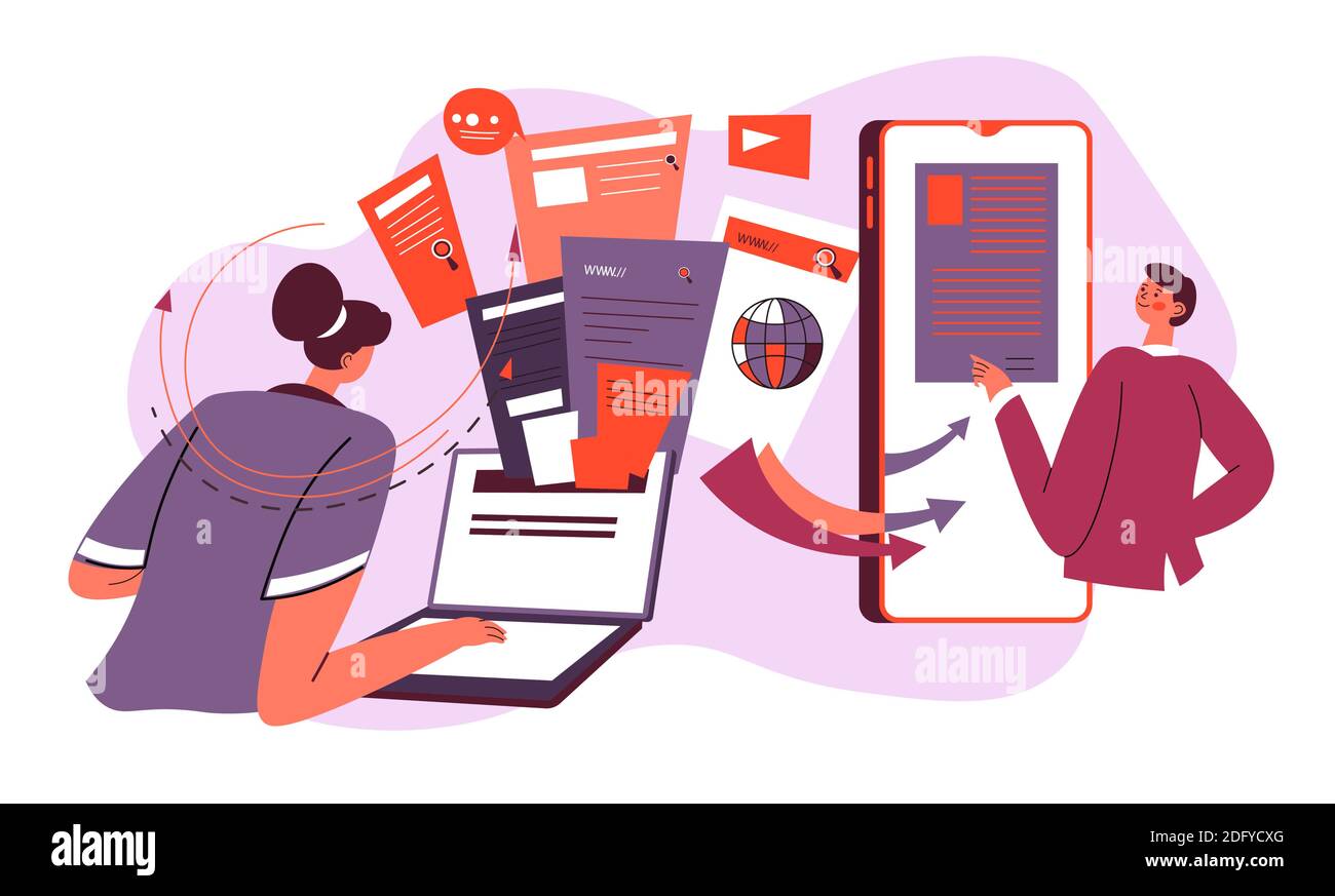 Work digital business projects Stock Vector Images - Alamy