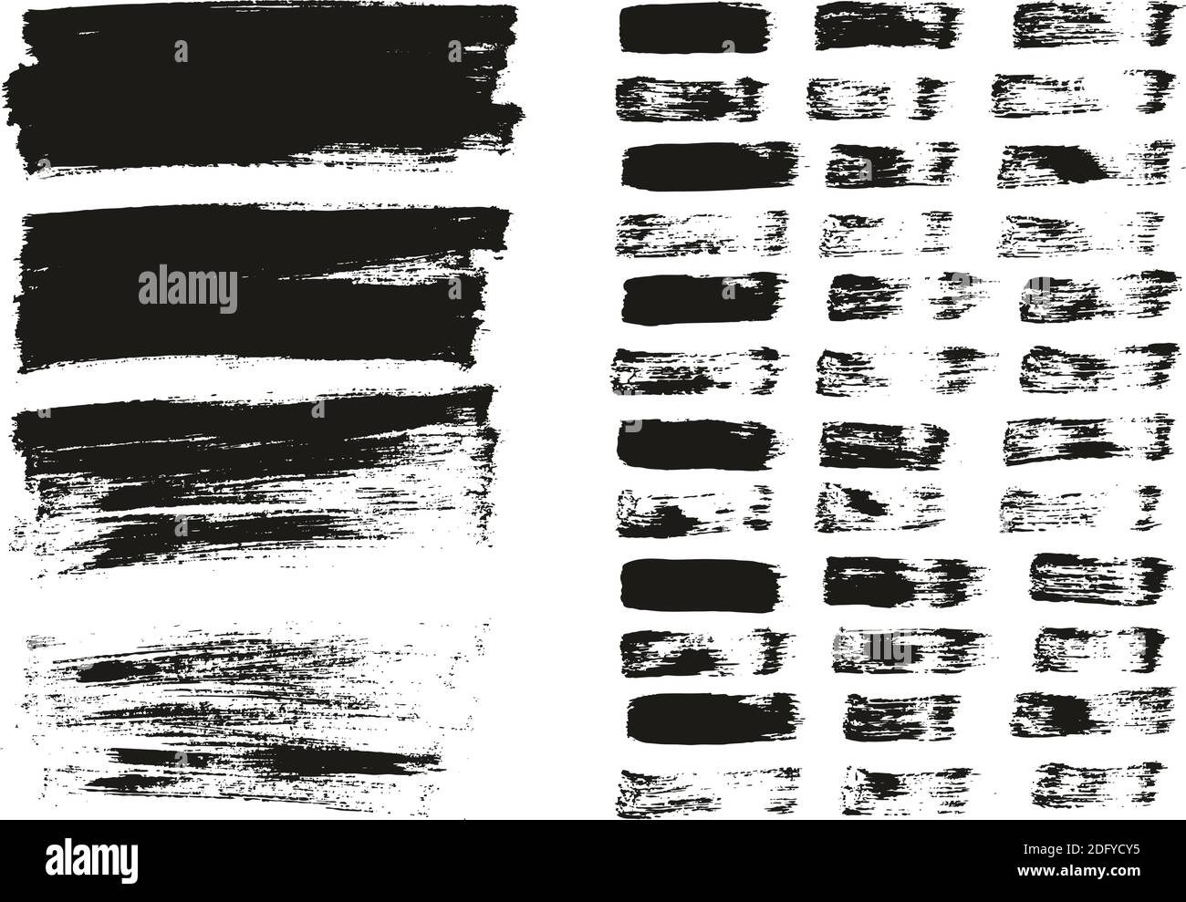 Flat Paint Brush Thin Lines & Background Mix High Detail Abstract ...