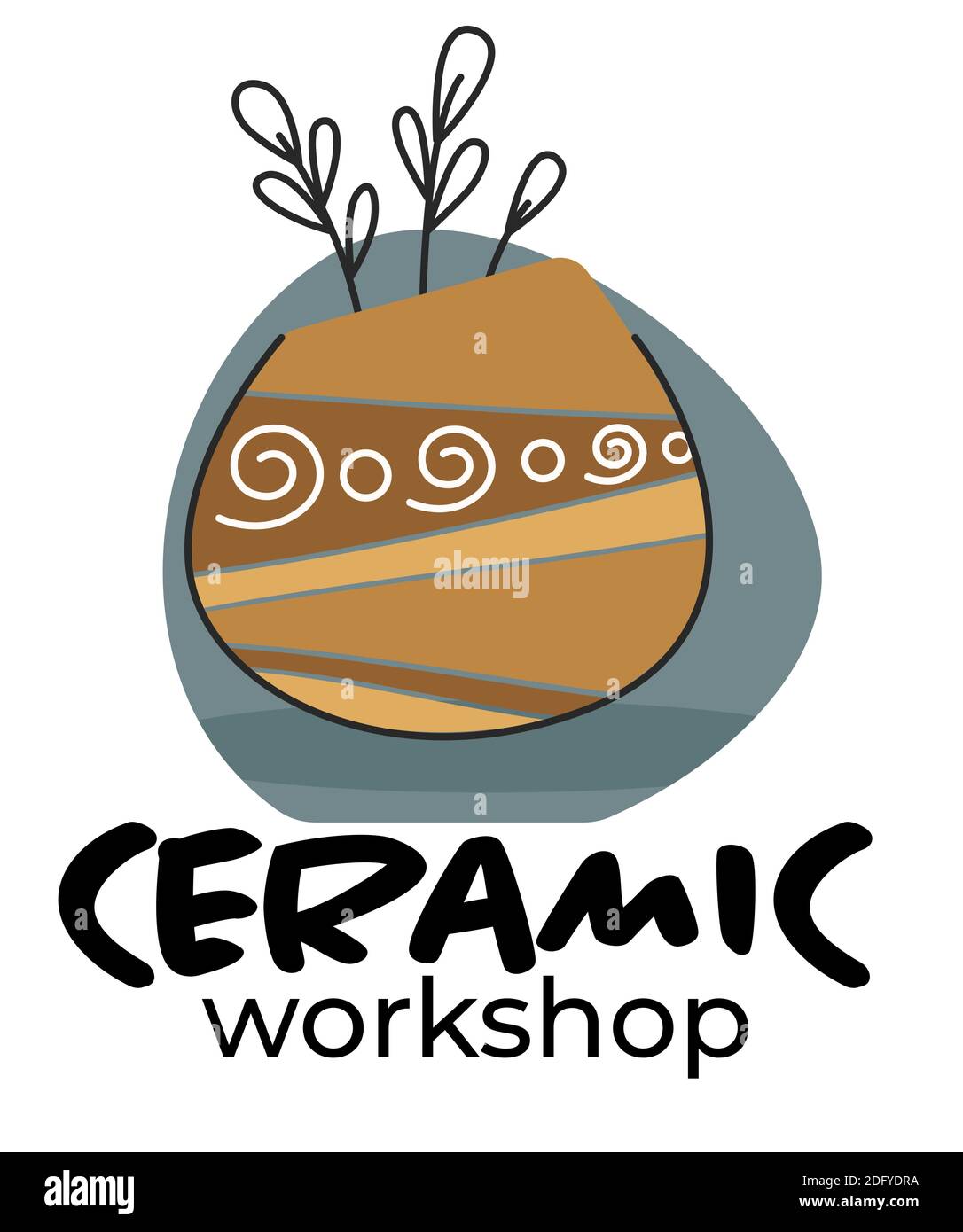 Decorated ceramic bowl Stock Vector Images - Alamy