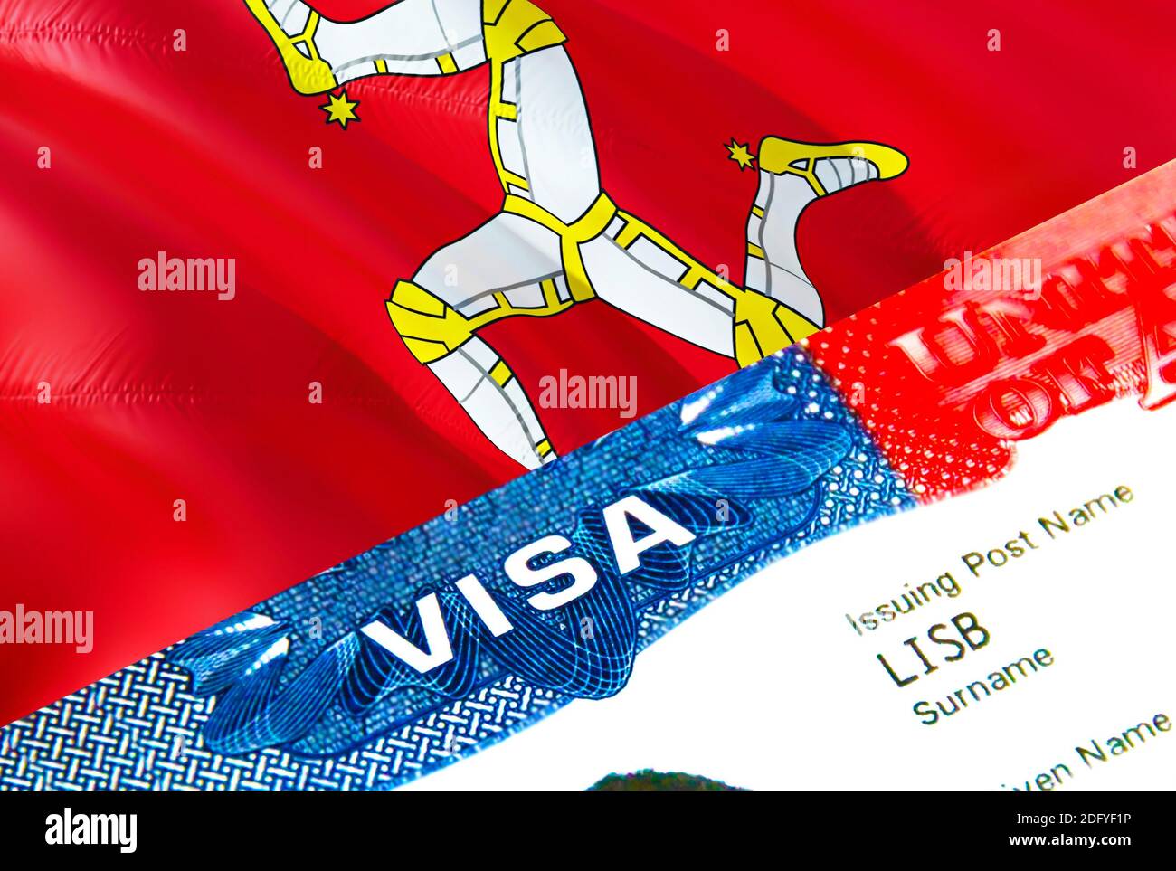 Usa isle of man flag hi-res stock photography and images - Alamy