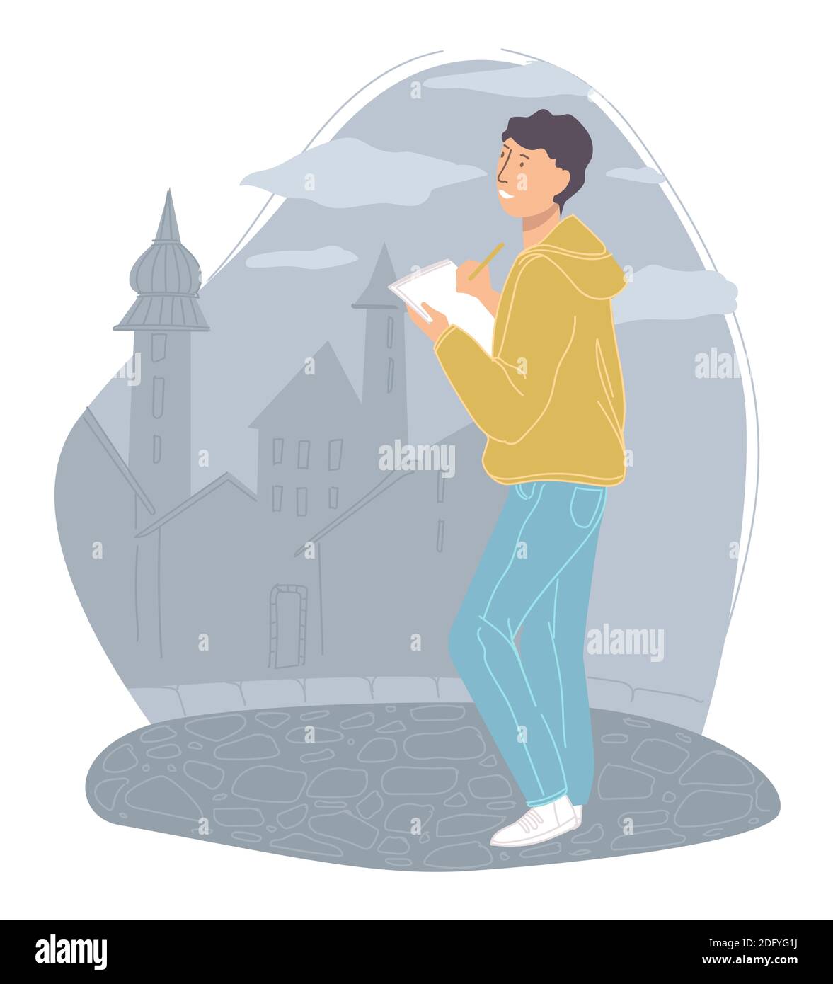 Sketching craft art hobby Stock Vector Images - Alamy