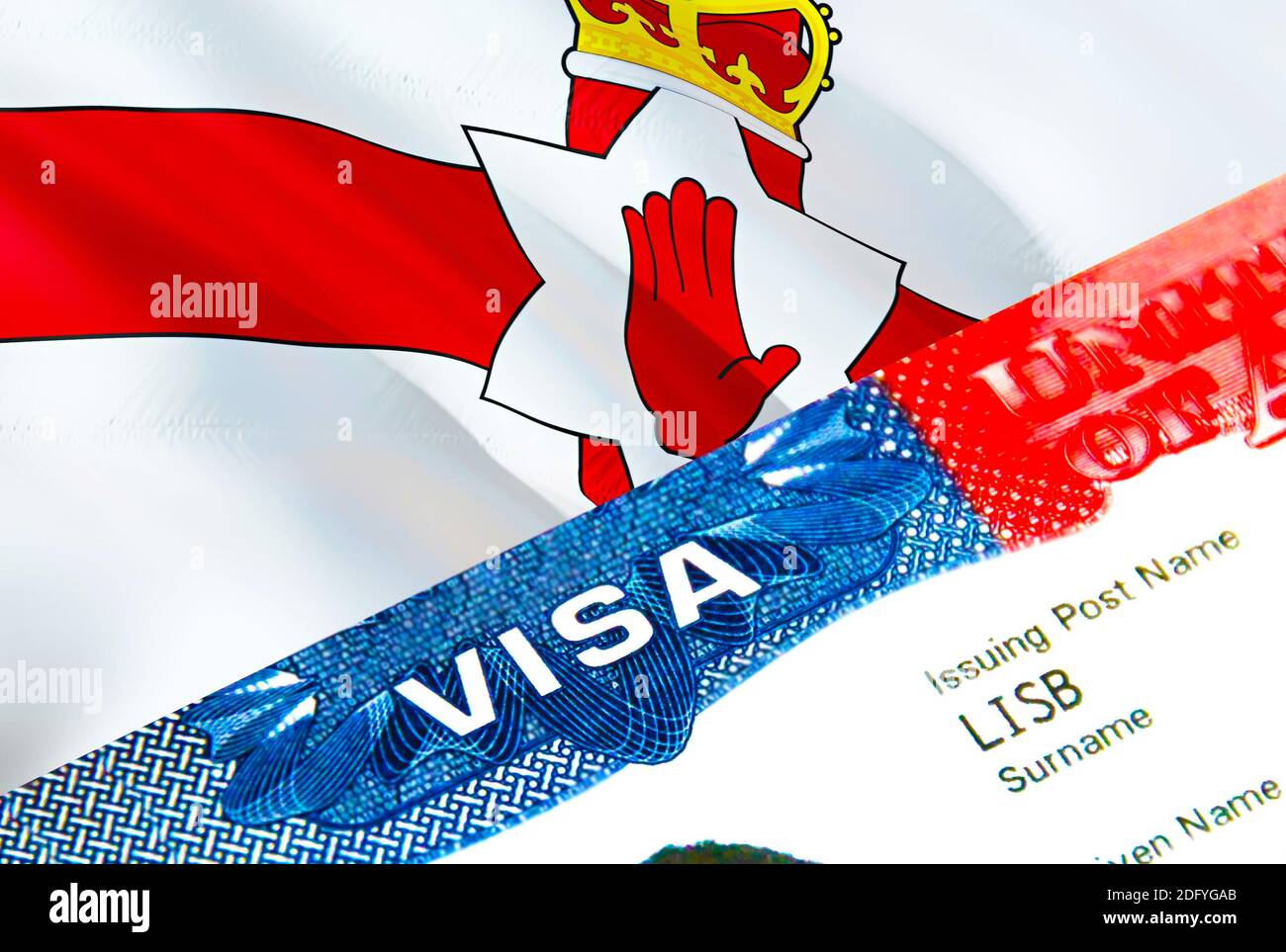 Usa northern ireland flag hi-res stock photography and images - Alamy
