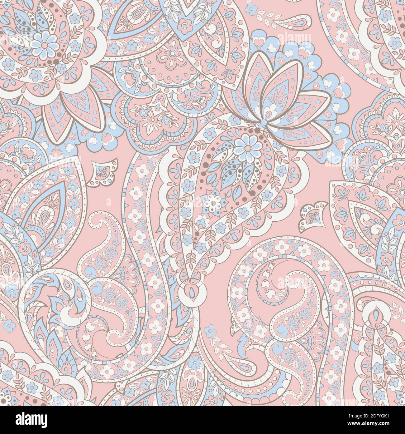 Pink Paisley Desktop Wallpaper