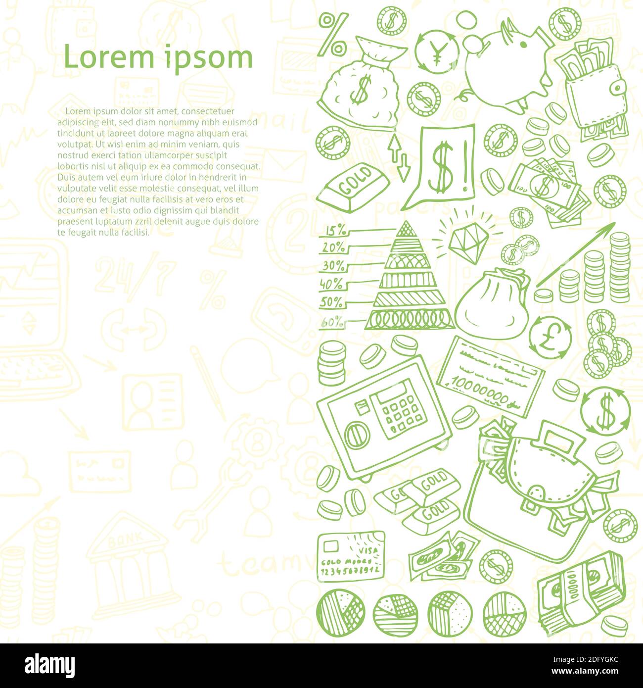 Business Finanse Vector template for your text Stock Vector Image & Art ...