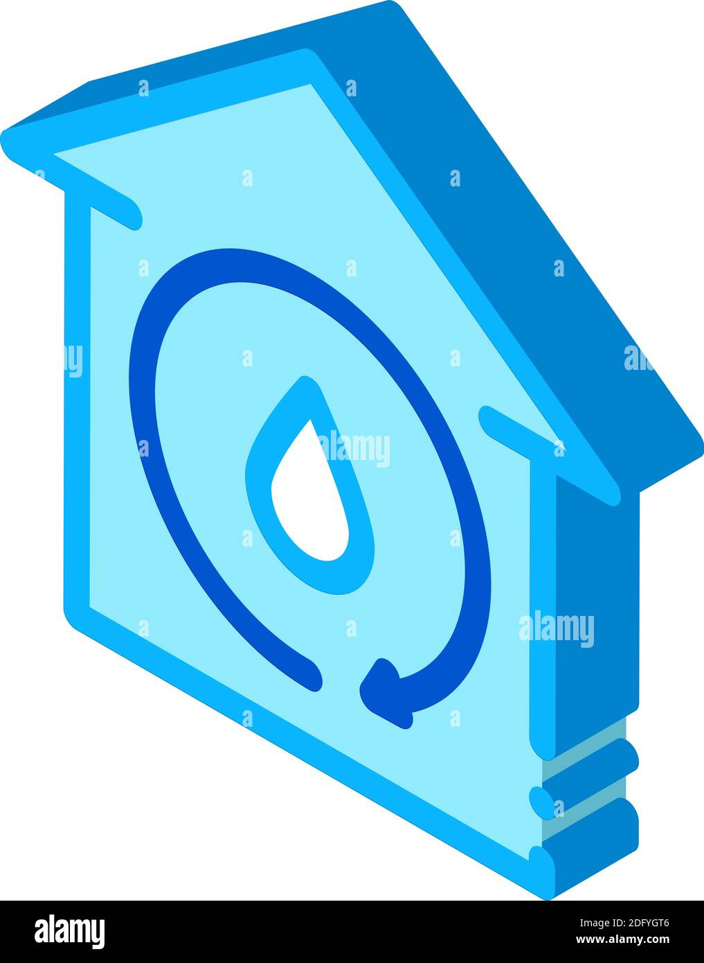 house water isometric icon vector illustration color Stock Vector Image ...