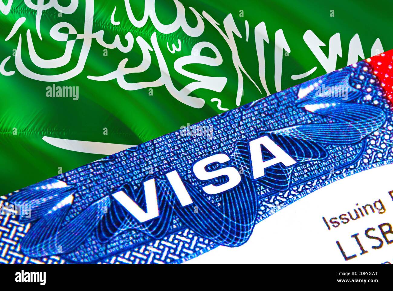 Saudi arabia visa stamp hi-res stock photography and images - Alamy