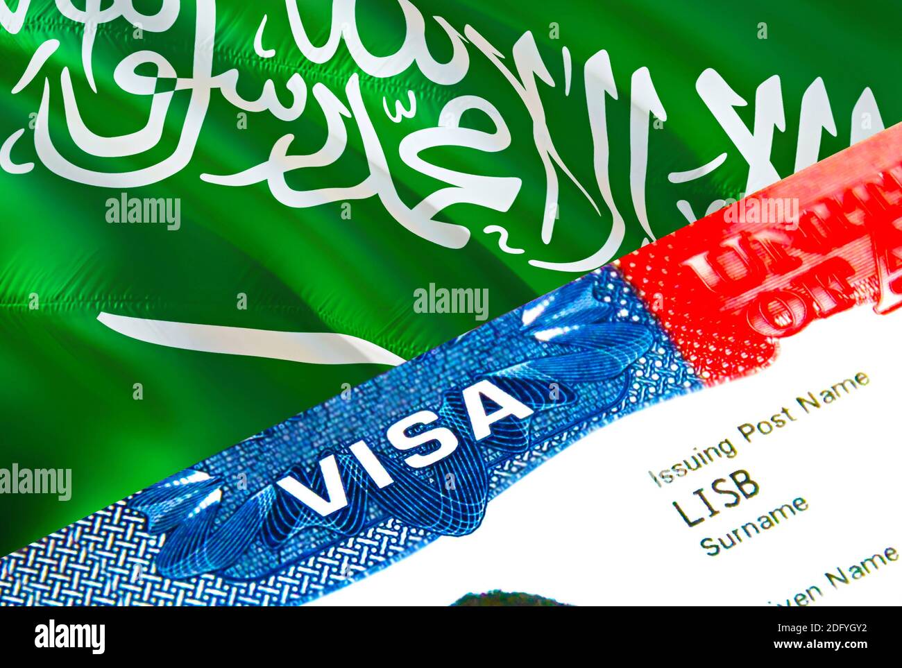 Saudi arabia visa stamp hi-res stock photography and images - Alamy