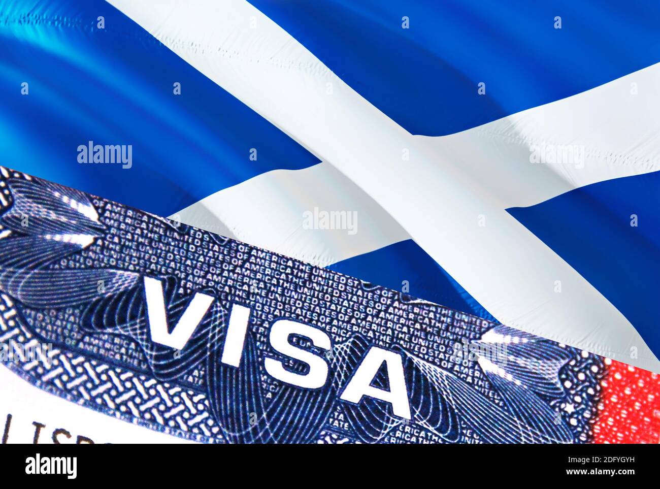 Scotland passport stamp hi-res stock photography and images - Alamy