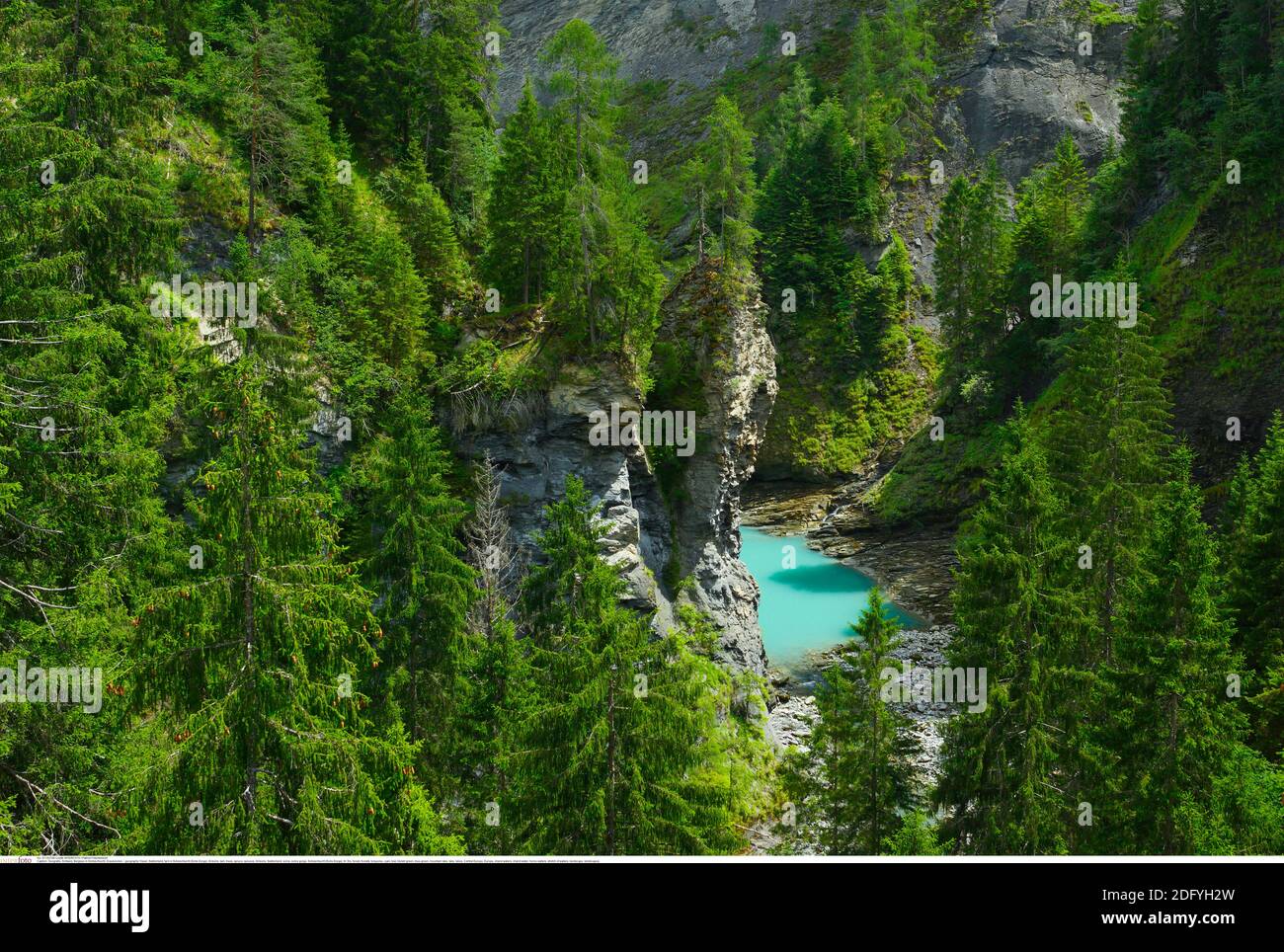 geography / travel, Switzerland, tarn in Solisschlucht (Solis Gorge ...