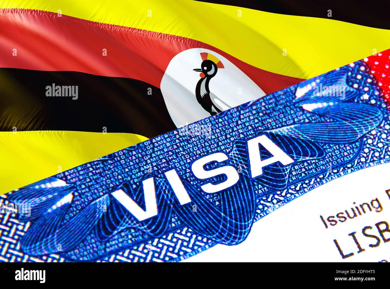 Uganda flag usa on hi-res stock photography and images - Alamy