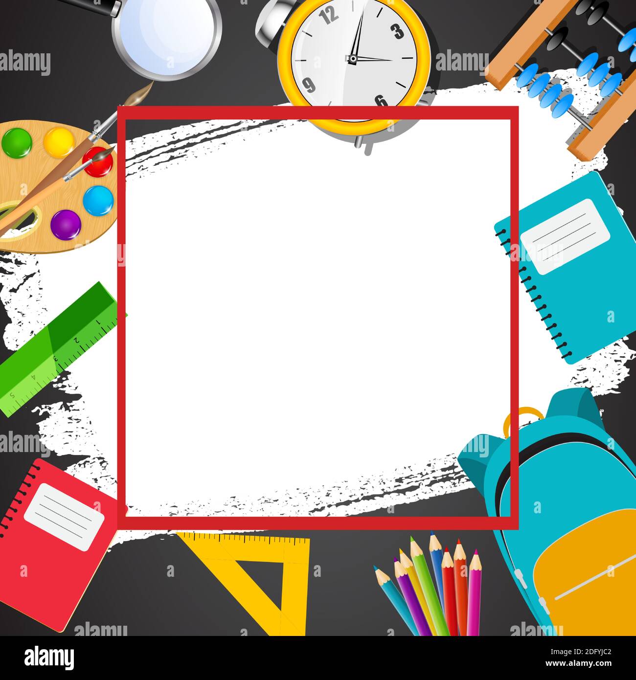 Square shape for social networks and messenger. Abstract Vector ...