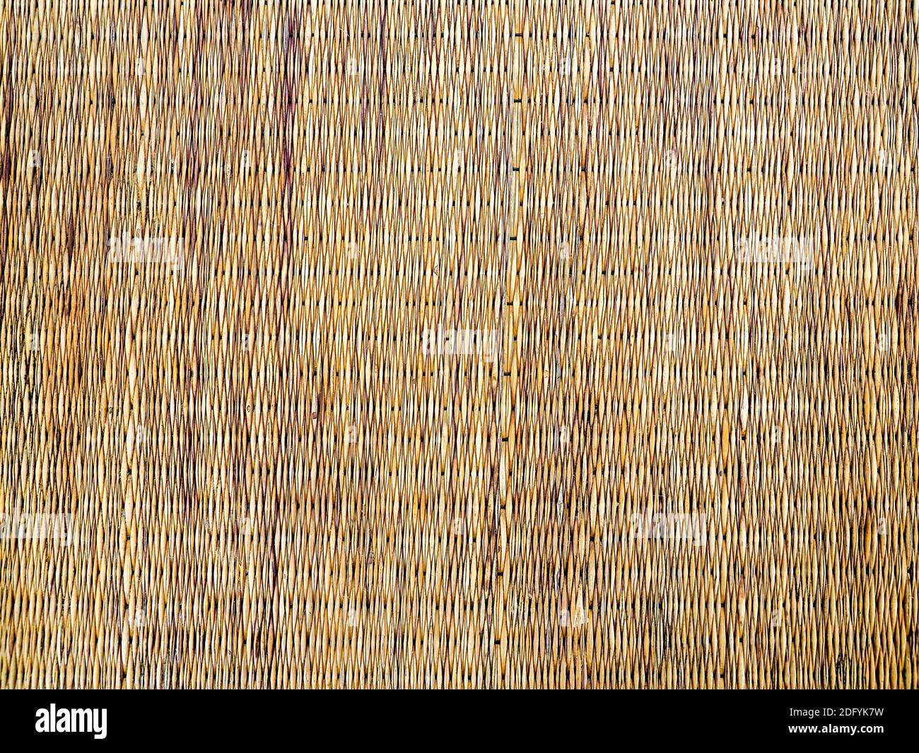 Top view of texture of native thai style weave sedge mat background ...