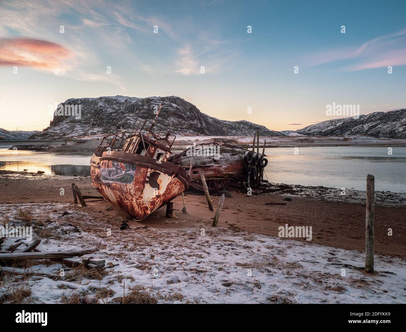Old rusty fishing boat hi-res stock photography and images - Alamy