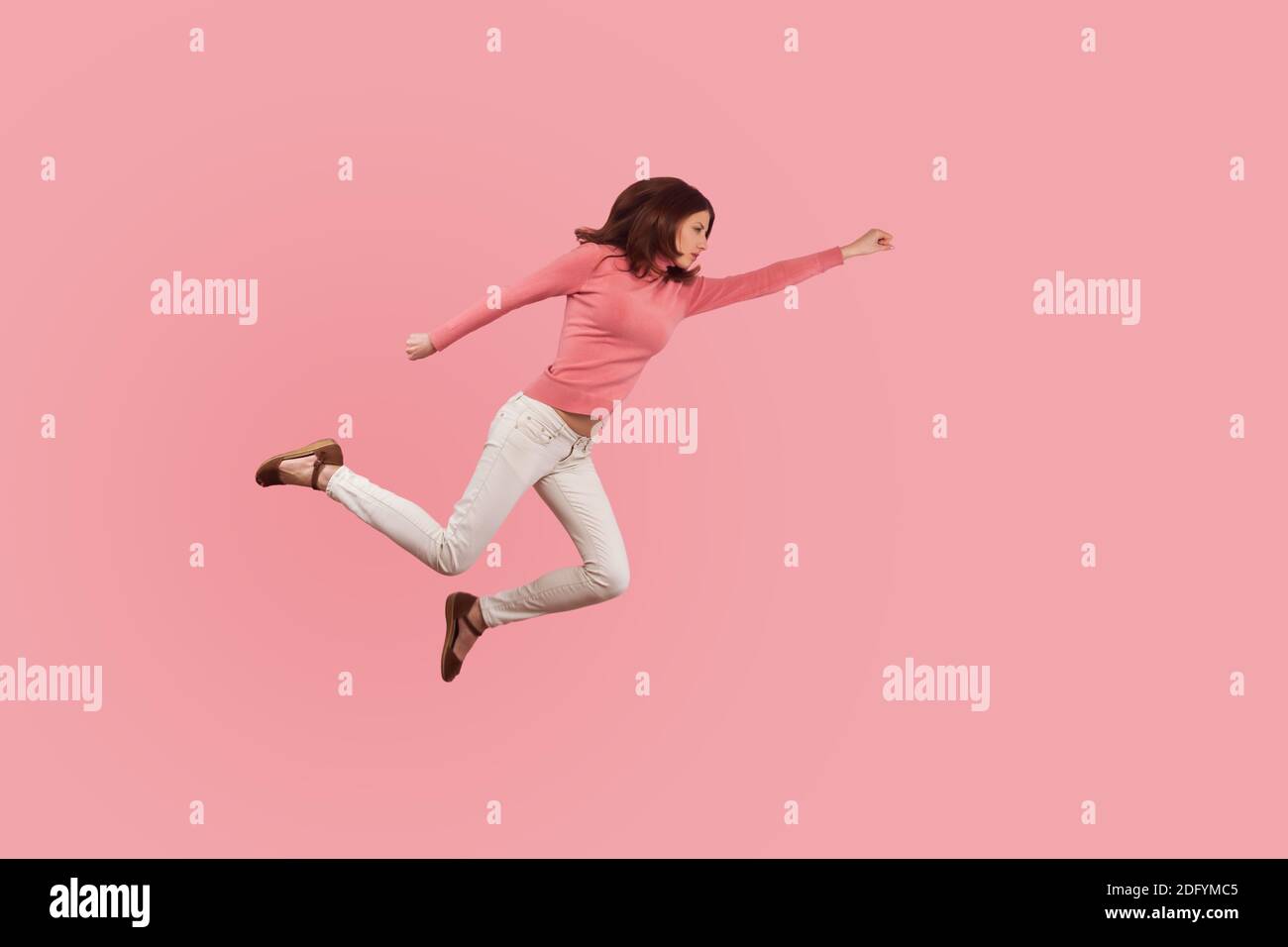 Superwoman flying hi-res stock photography and images - Alamy