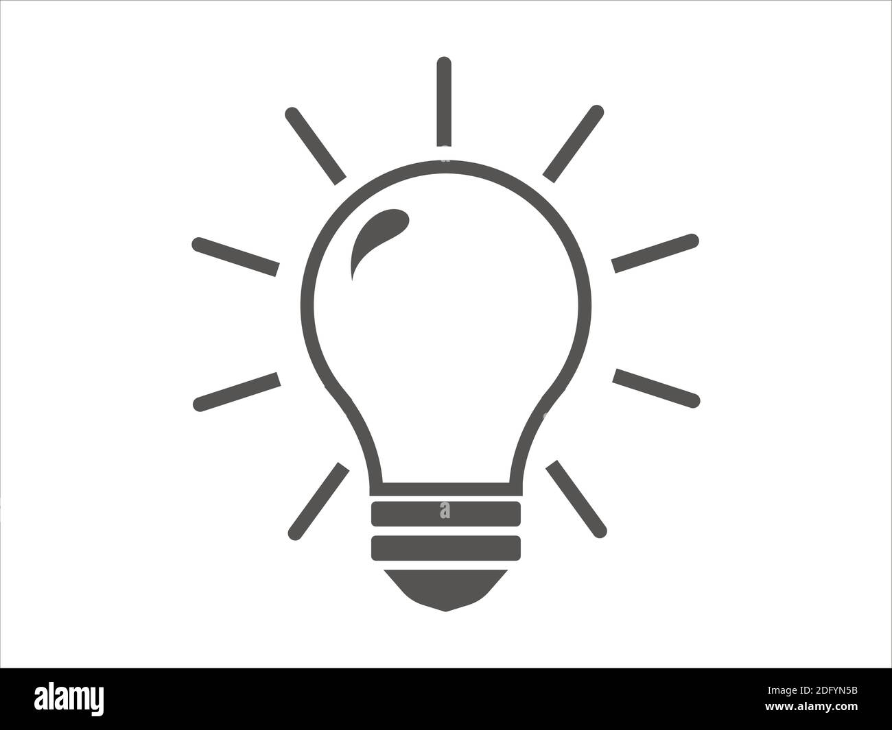Simple bulb lamp on Stock Vector Images - Alamy