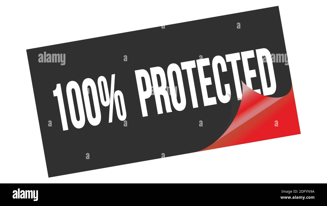 Protected by sticker hi-res stock photography and images - Alamy