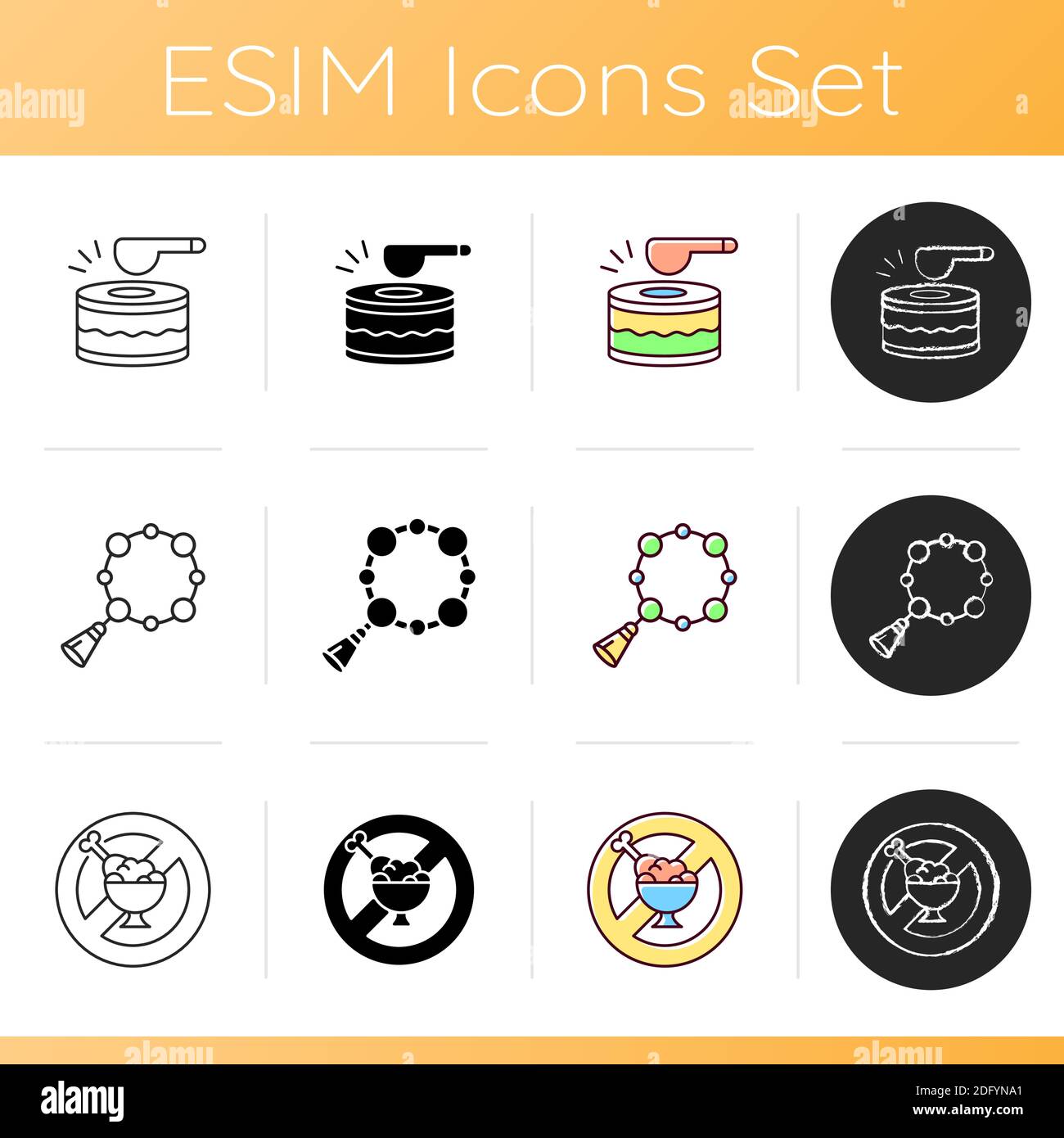 Muslim religious traditions icons set Stock Vector Image & Art - Alamy