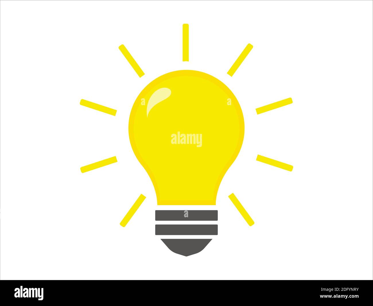 Vector bulb line icon Stock Vector Images - Alamy