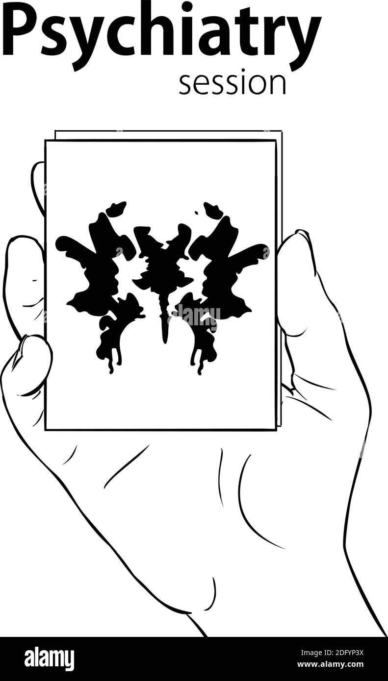 Rorschach inkblot test random vector image Stock Vector Image & Art - Alamy