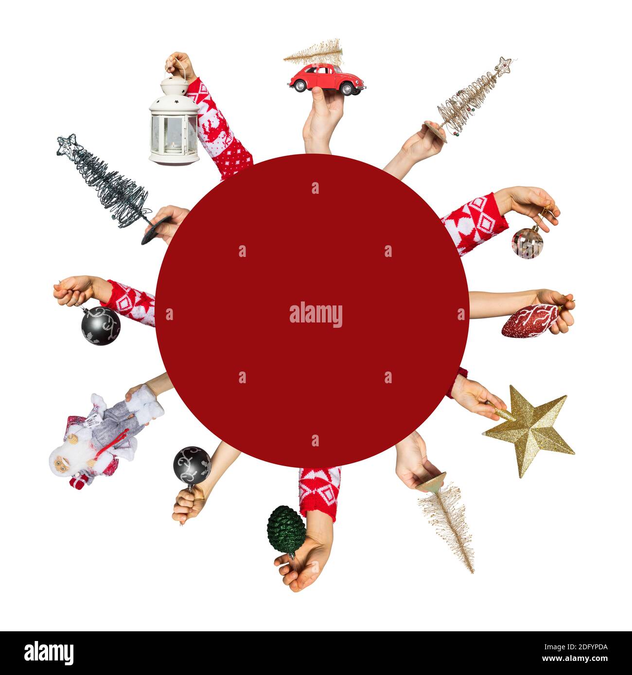 Christmas decoration wooden box Cut Out Stock Images & Pictures - Alamy