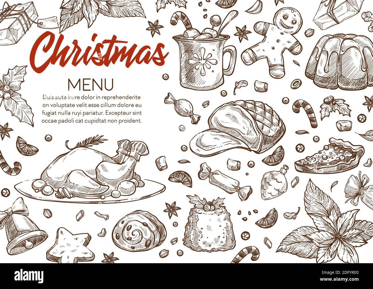 Restaurant menu design copy Stock Vector Images - Alamy