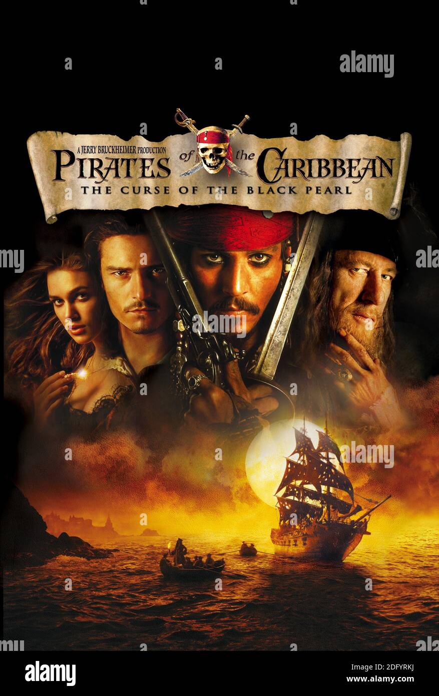 Pirates of the Caribbean:The Curse of the Black Pearl Stock Photo - Alamy