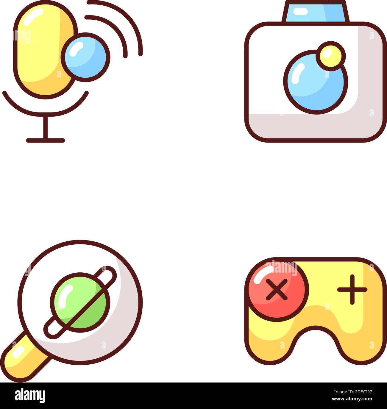 Camera interface voice Stock Vector Images - Alamy