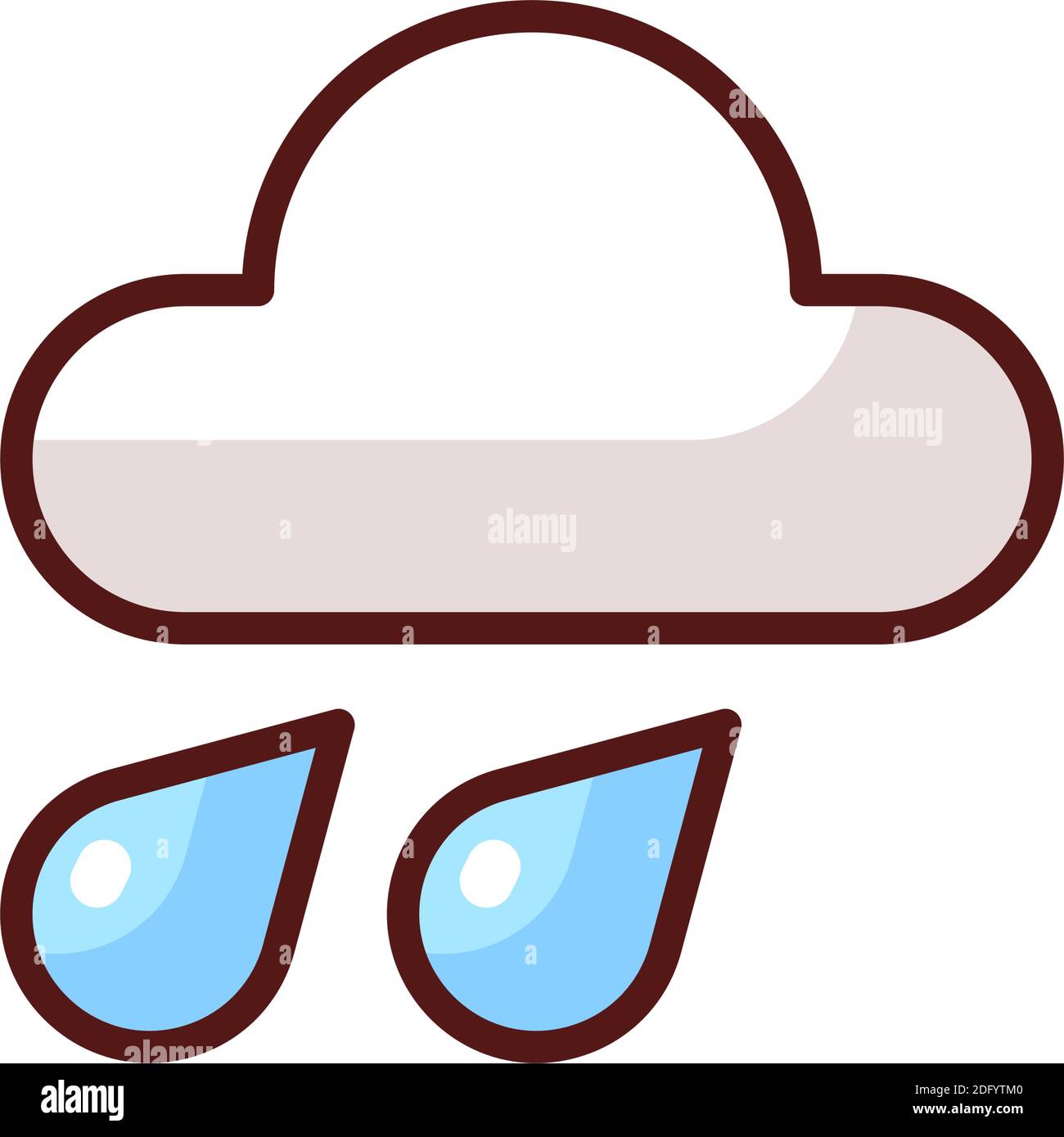 Cloudy weather widget ui Stock Vector Images - Alamy